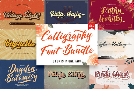 Handwritten Font Bundle Vol 3, a Script Font by StringLabs