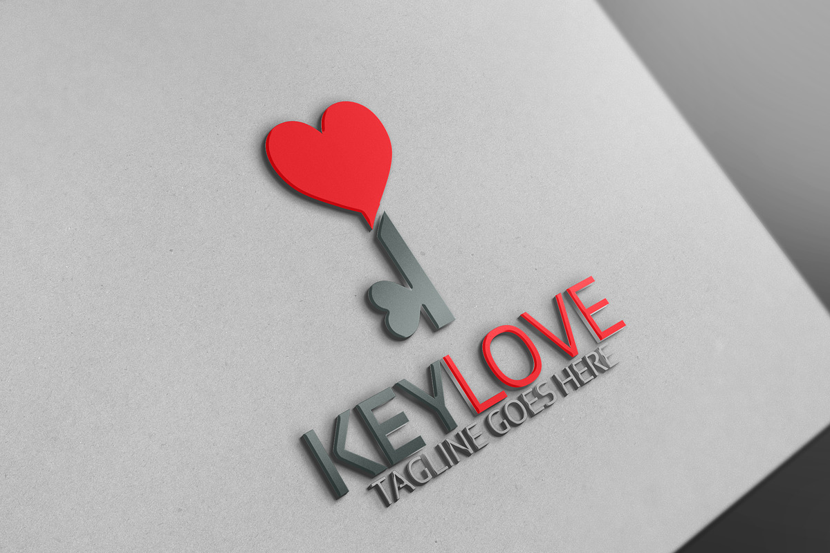 Key Heart Logo, a Branding & Logo Template by Josuf Media