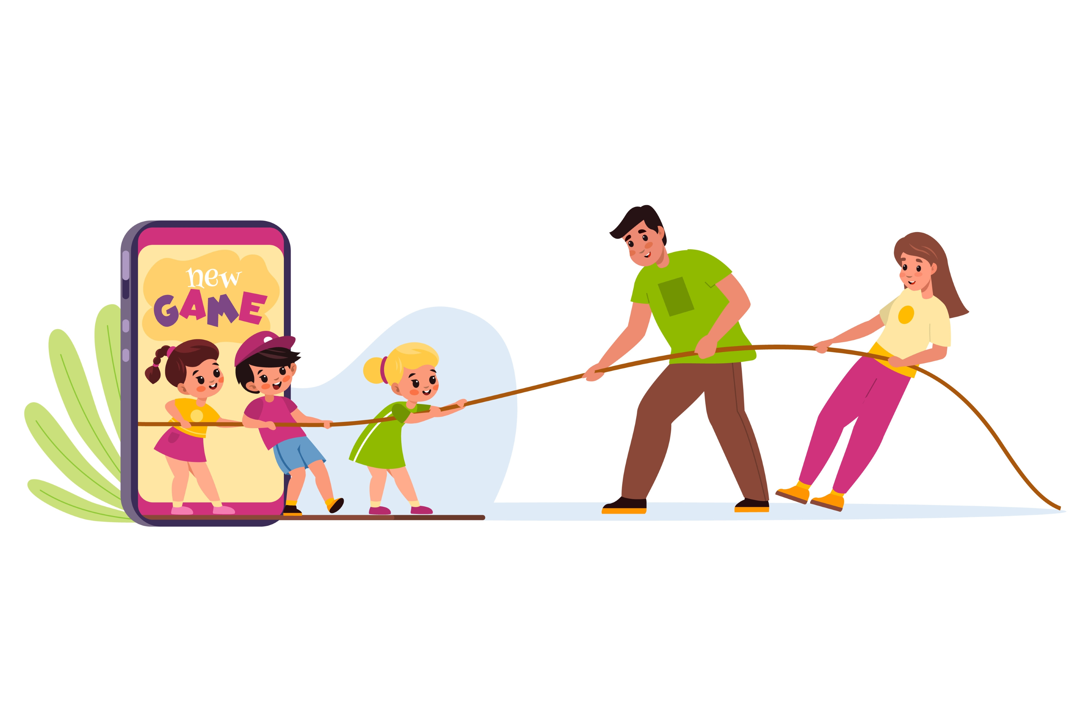 Kids mobile use limit. Parental, a Person Illustration by YummyBuum ...