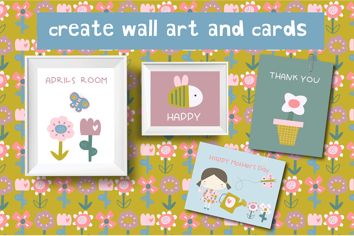 In the Garden clipart set, a Graphic by Poppymoondesign