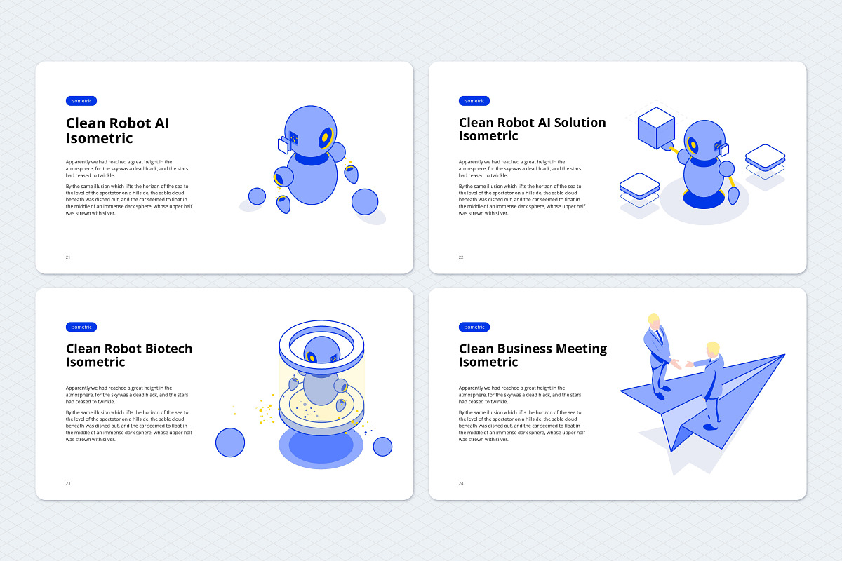 Clean Isometric Infographics!, a Presentation Template by TemplateZuu