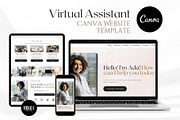 Virtual Assistant Canva Website Template