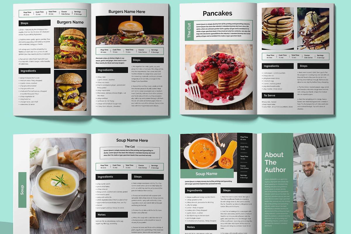Cook Book Layout