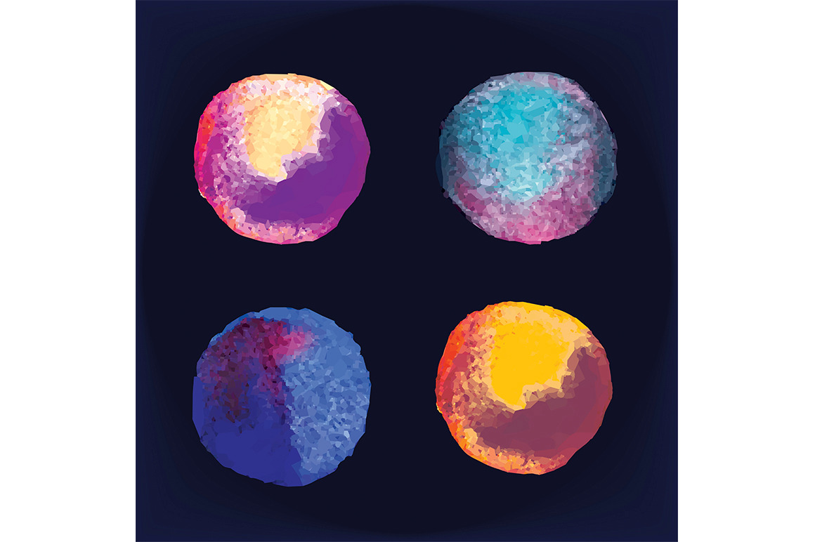 Watercolor balls, an Object Graphic by Natalia Flurno