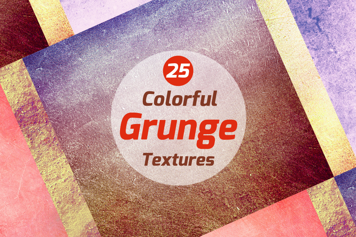 25 Colorful grunge textures, a Texture Graphic by VL Shop
