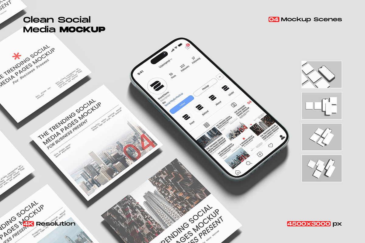 Branding Social Media Mockup