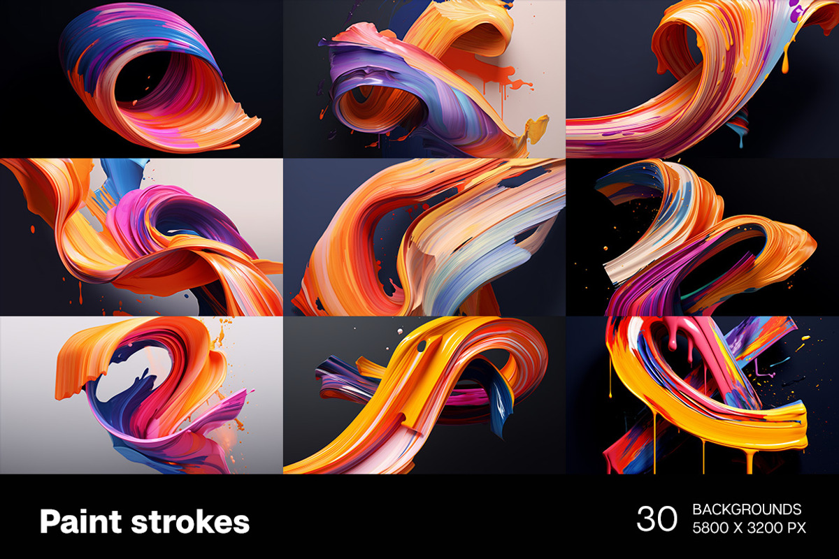 Paint strokes, a Background Graphic by Handmadefont
