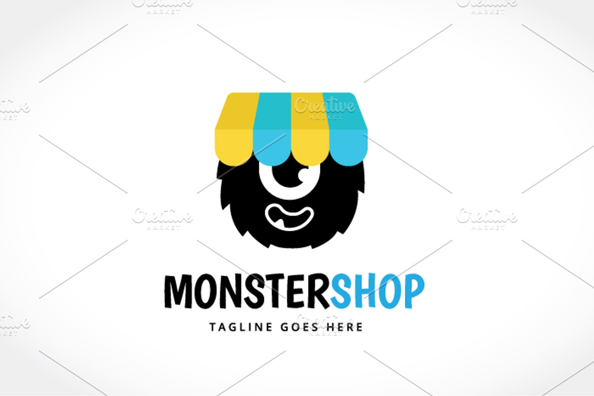 Monster Shop Logo, a Branding & Logo Template by Vectorwins Premium Shop