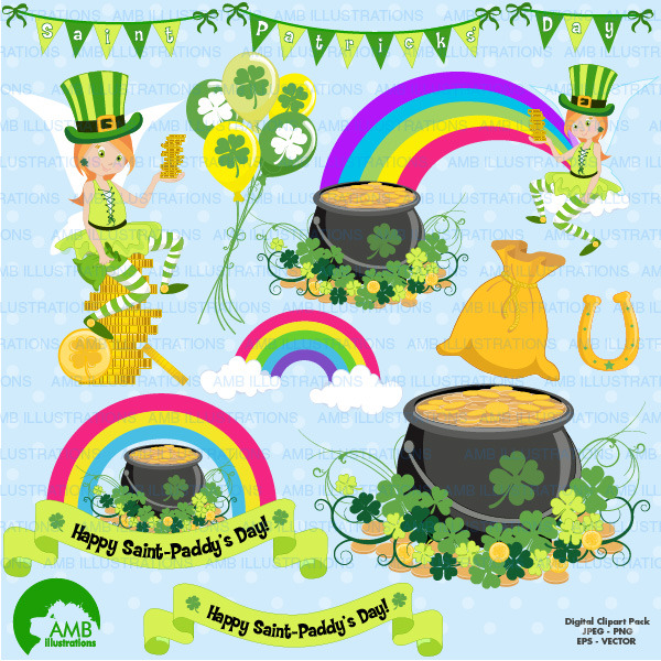 St. Patricks Day Clipart AMB-1184, an Illustration by AMBillustrations