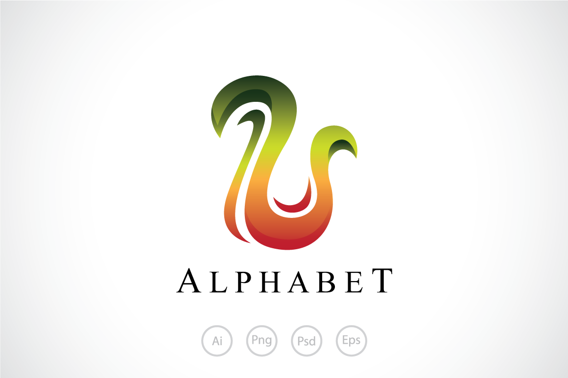 Alphabet U Logo Template, a Branding & Logo Template by Heavtryq Design ...
