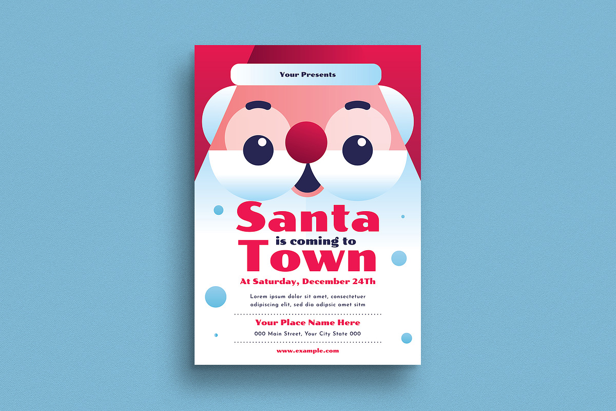 Christmas Event Flyer, a Flyer Template by Guuver