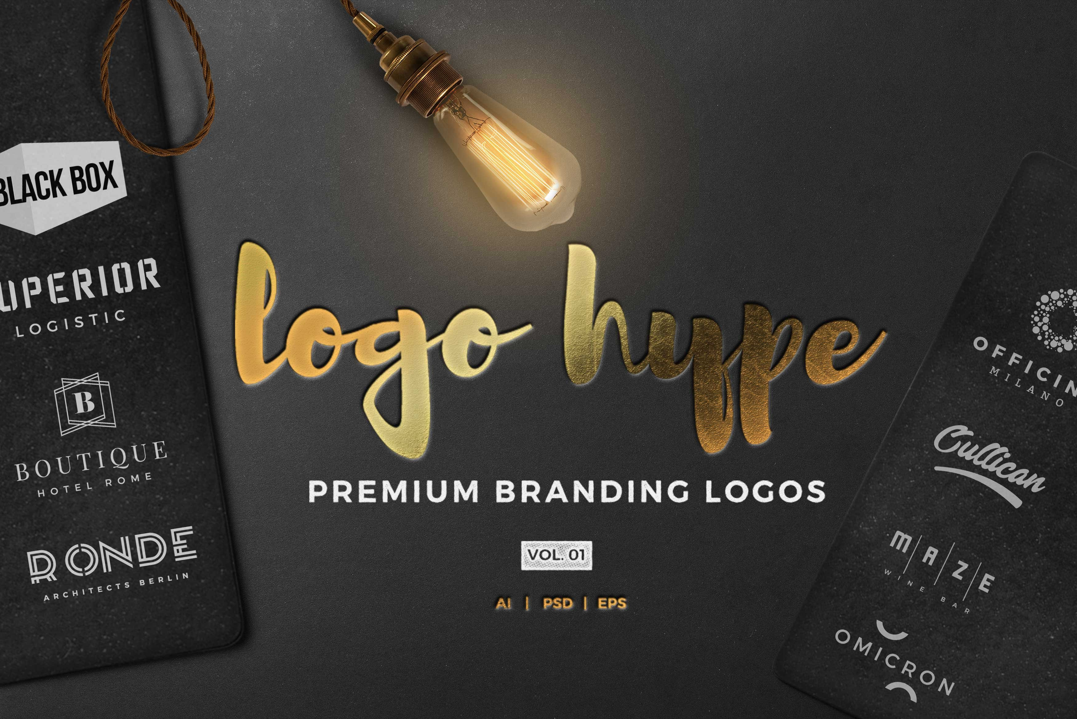 20 modern logos - hype vol. 01, a Branding & Logo Template by Nues Design