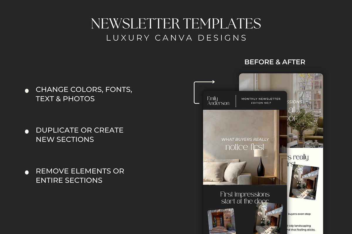 Real Estate Newsletter Templates