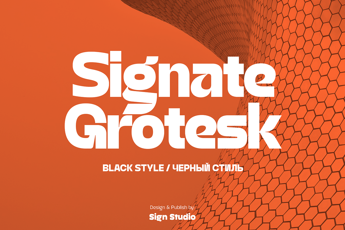 Signate Grotesk - Black Style