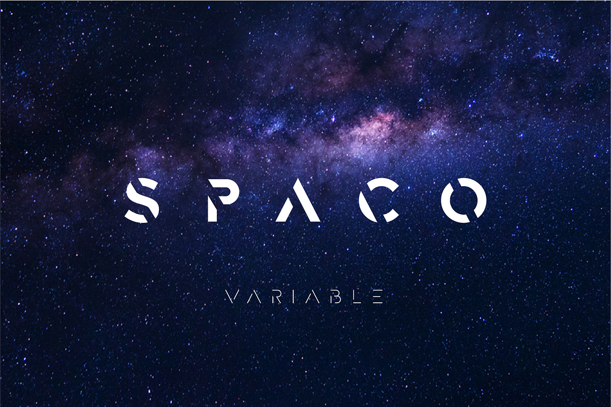 Spaco Stencil SC, a Font by K:O\Fonts