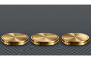 A gold round podium, luxury platform | Background Stock Photos ...