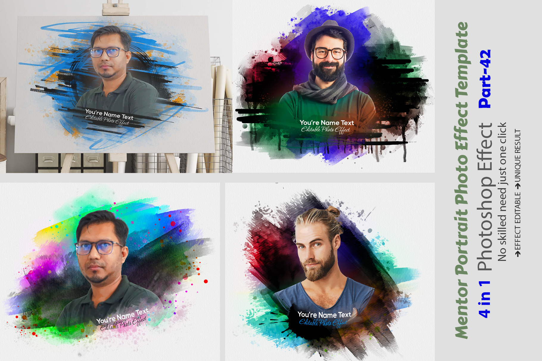 Editable Mentor photoshop effect | Creative Market