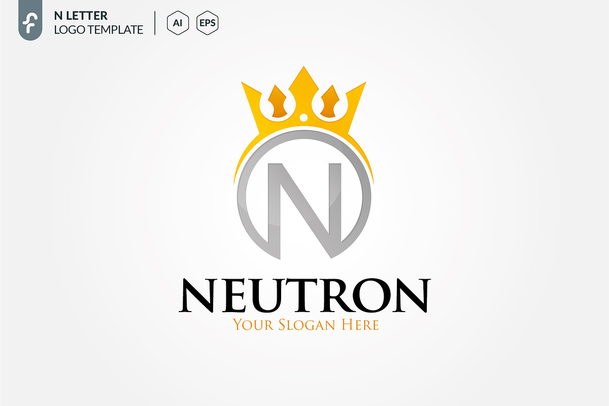 Neutron Logo, a Branding & Logo Template by ft.studio