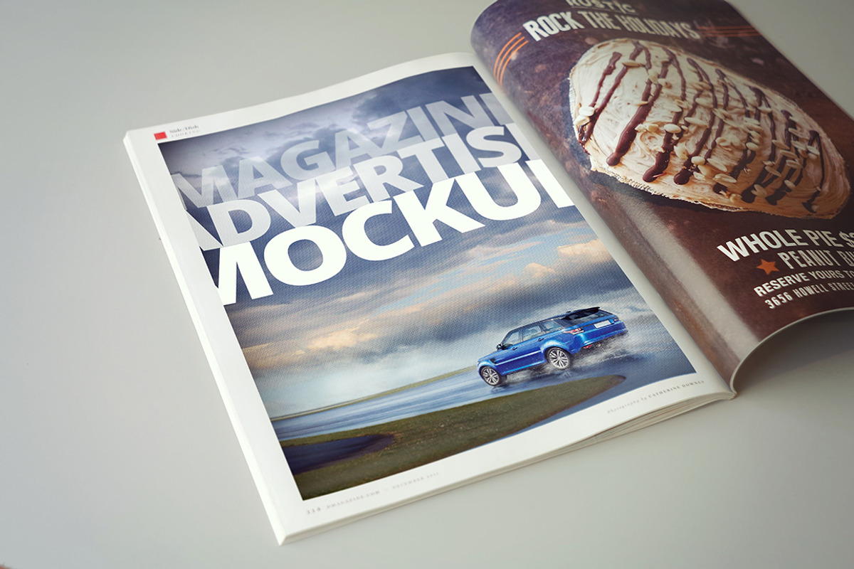 Magazine Advert Mockups v2, a Print Template by 2dsight