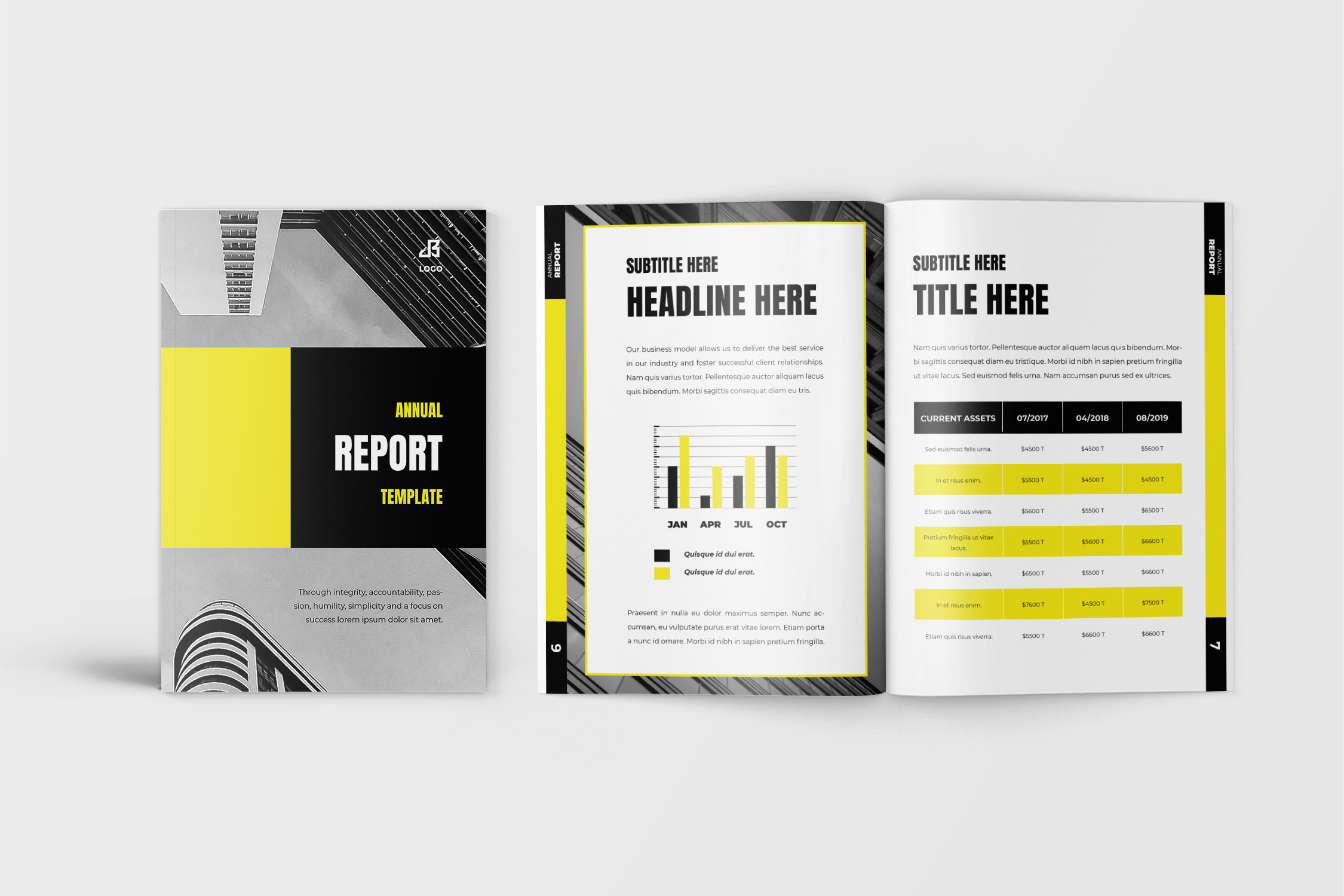 Yellow - Annual Report Template, a Brochure Template by TMint Play ...