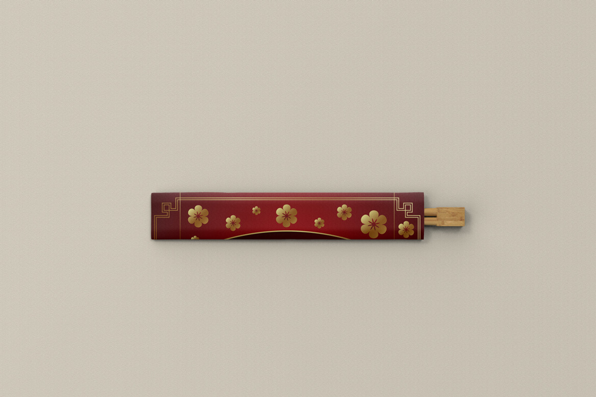 Asian Sticks Mockup