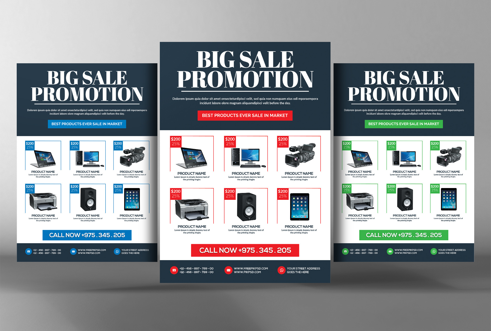 Big Sale Promotion Flyers, a Flyer Template by graphicforest