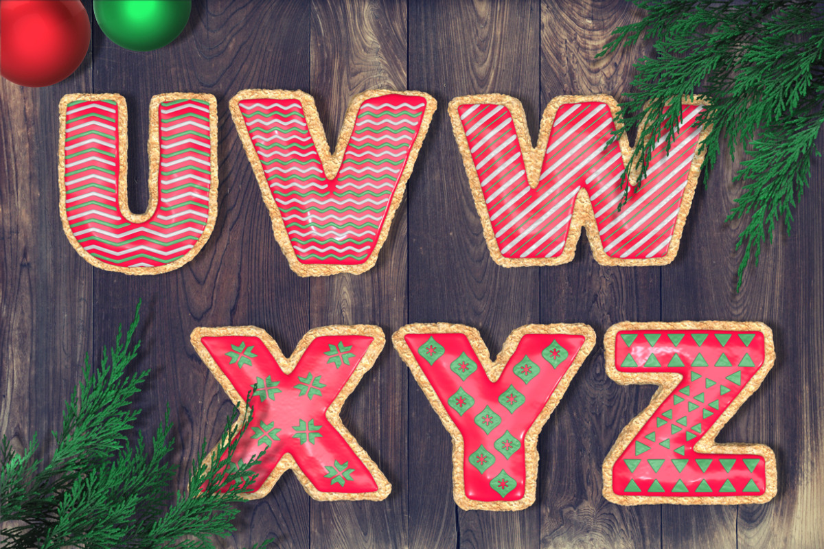 Christmas Cookie Alphabet, an Object Graphic by Digitalphaser