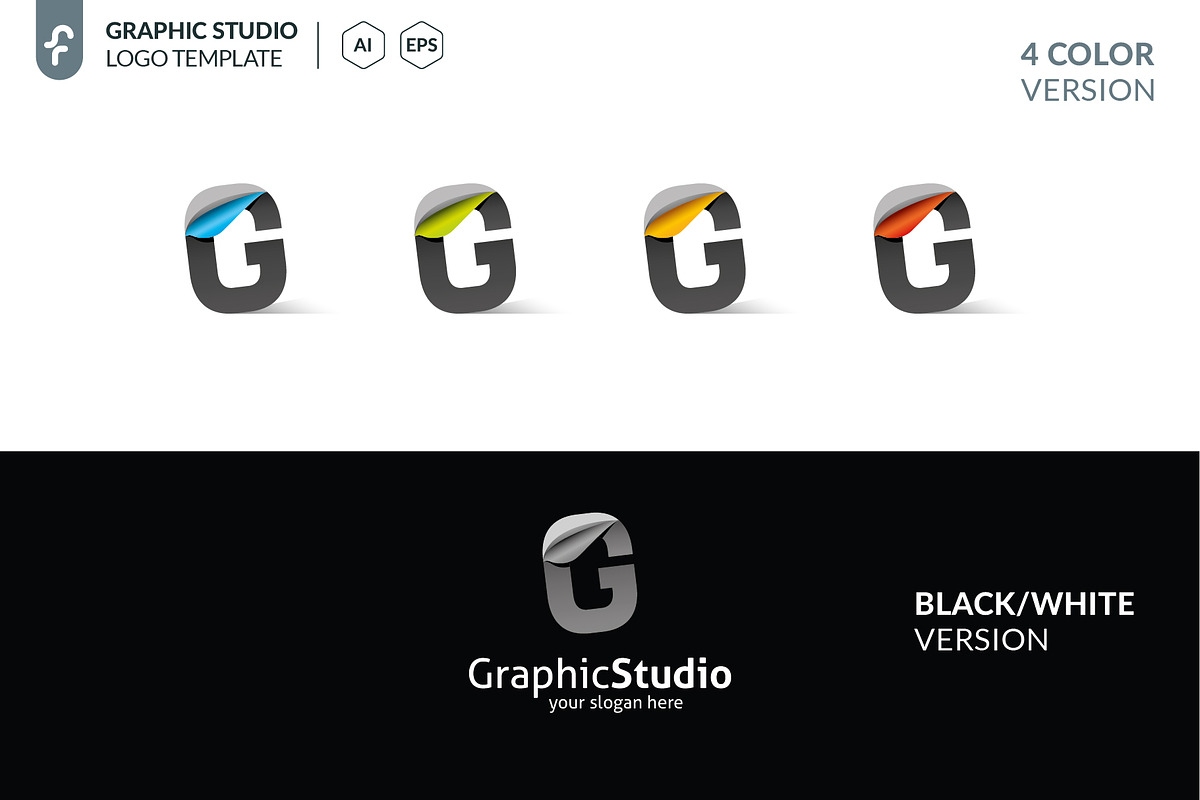 Graphic Studio Logo, a Branding & Logo Template by ft.studio
