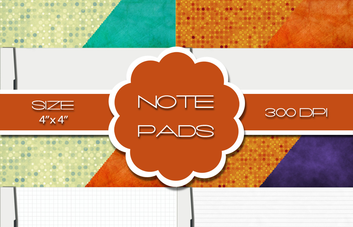 12 Notepads 4 x 4, a Stationery Template by Art Cascadea