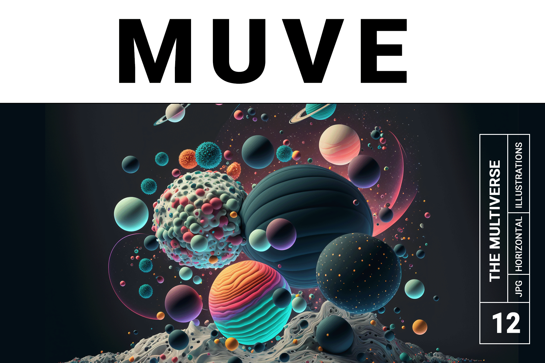 Muve Collection · The Multiverse, a Texture Illustration by milatovar
