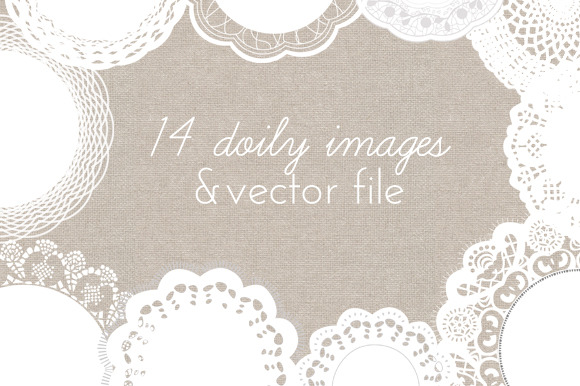 Doily Vector - Doily Clip Art, a Graphic by Angie Makes | Creative Market