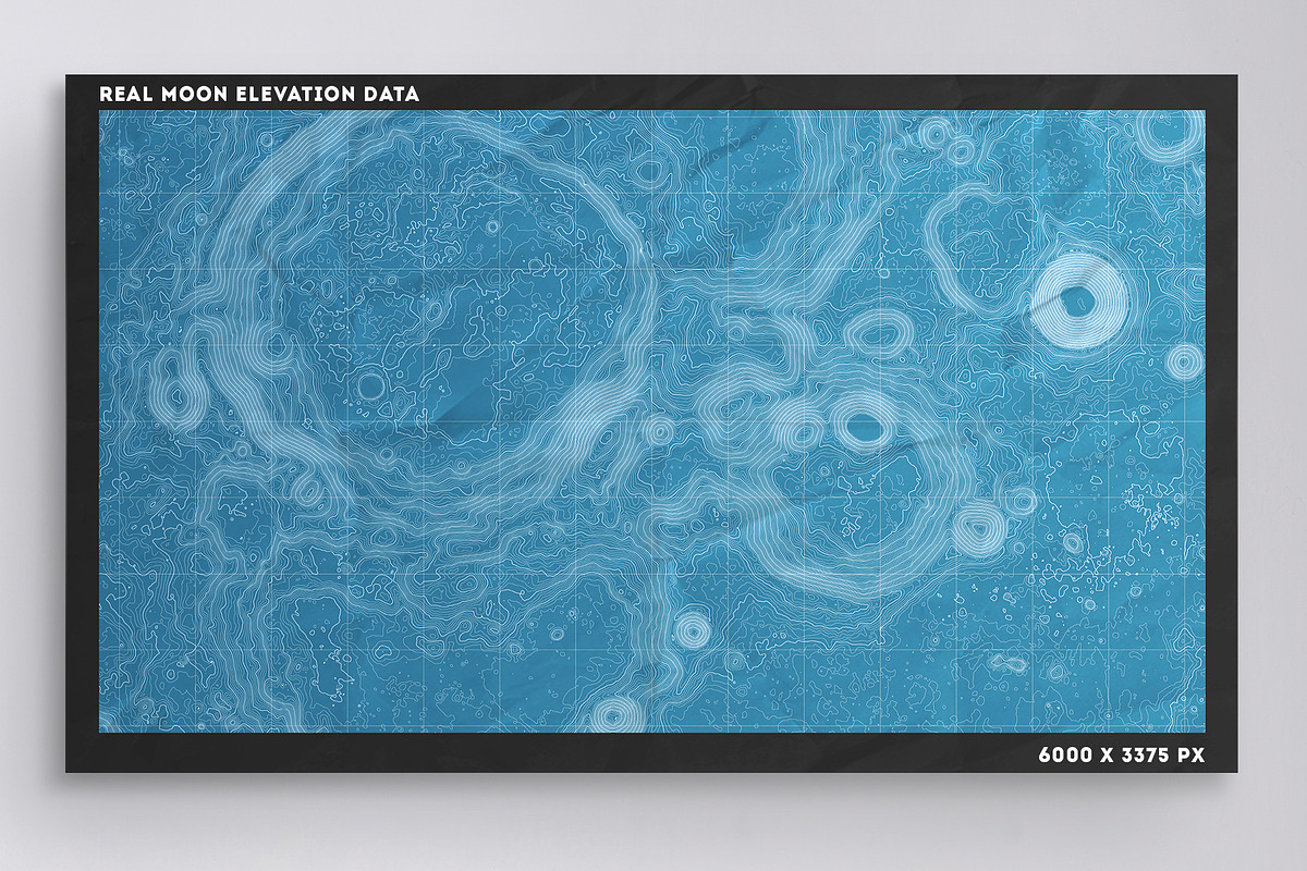 10 Moon Elevation Maps, a Texture Graphic by GarryKillian