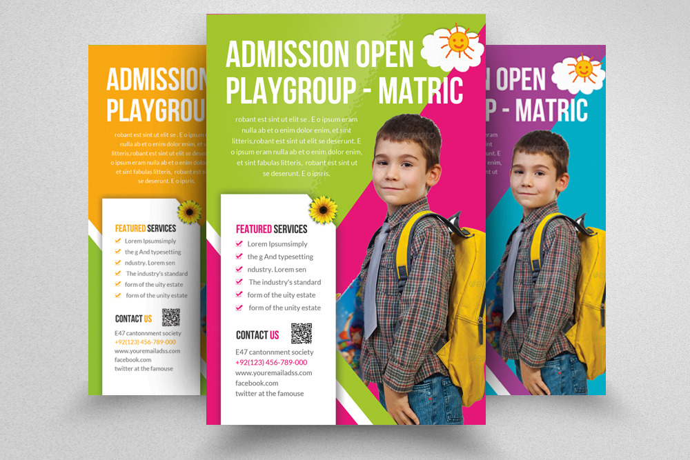 Admission Open Flyer Template, a Flyer Template by Psd Templates