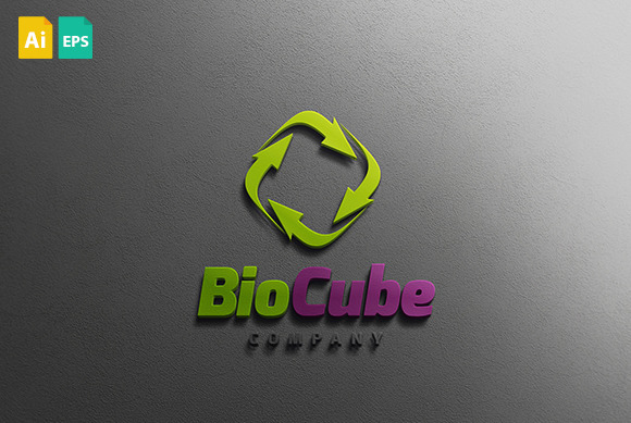 BioCube Logo, a Branding & Logo Template by Schneider Design Store