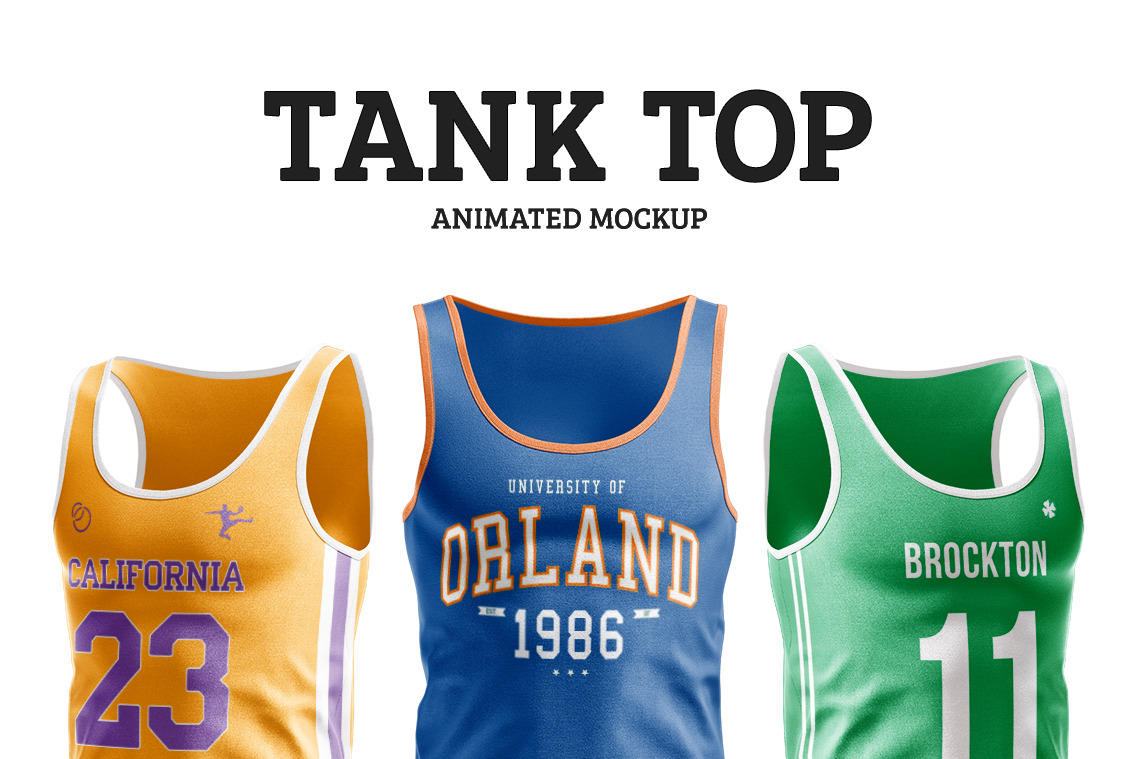 Tank Top Animated Mockup, a Shirt Mockup by rebrandy