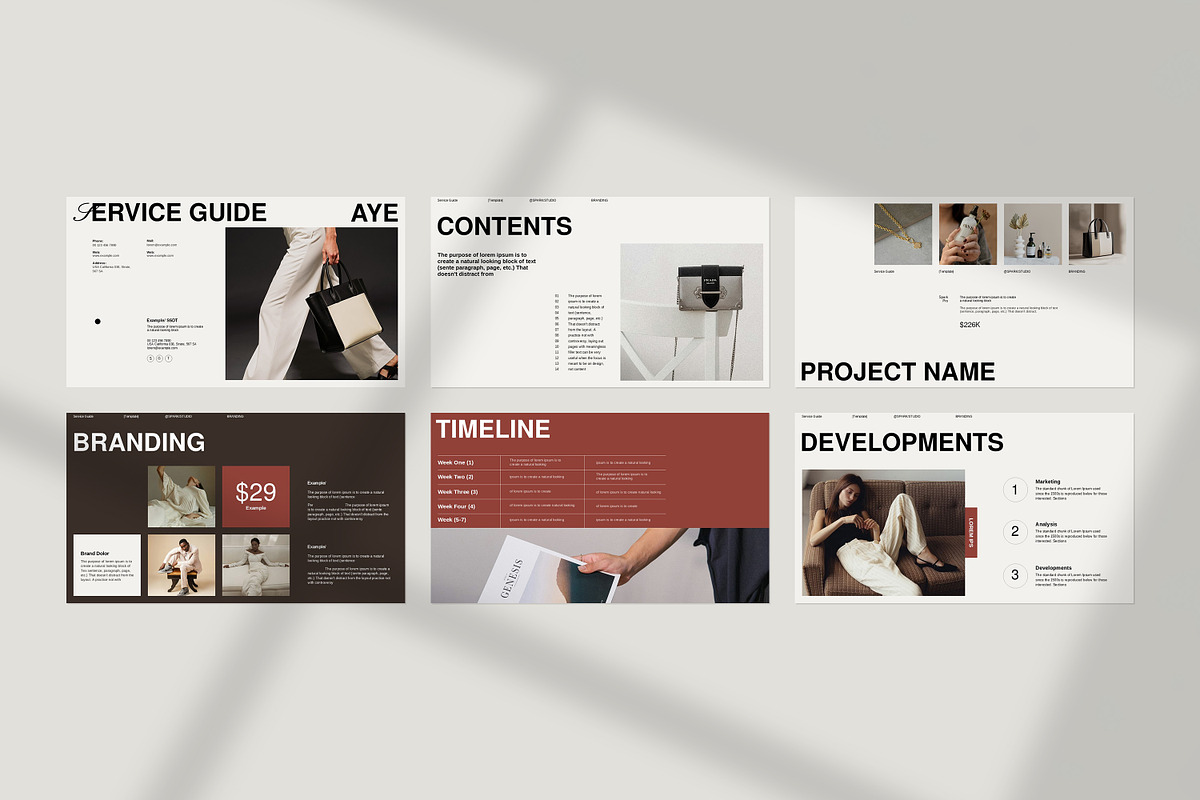 Service Guide Presentation Template, a Presentation Template by SparkPro