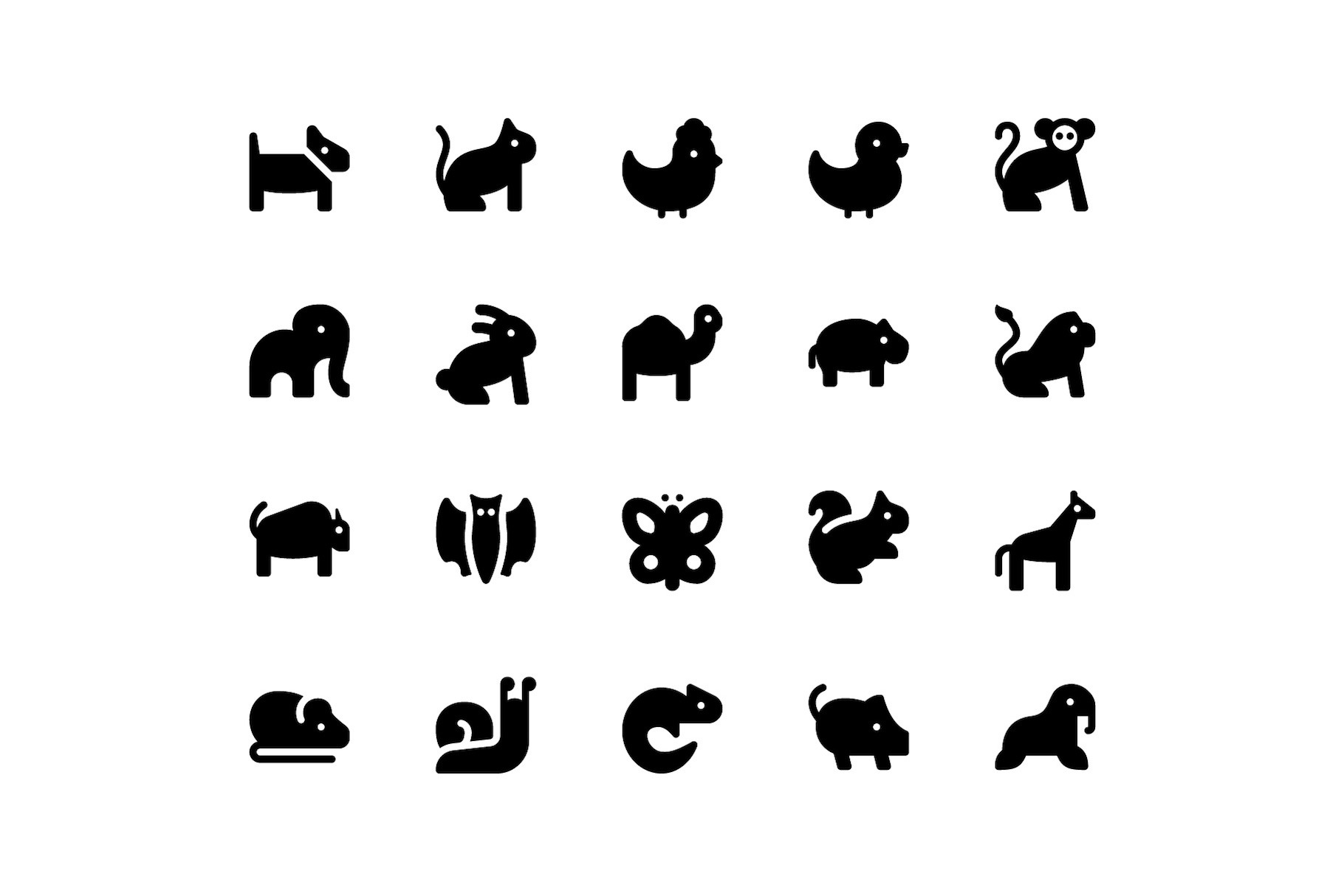 Animal Glyph Icons, an Icon by Ayub_Irawan