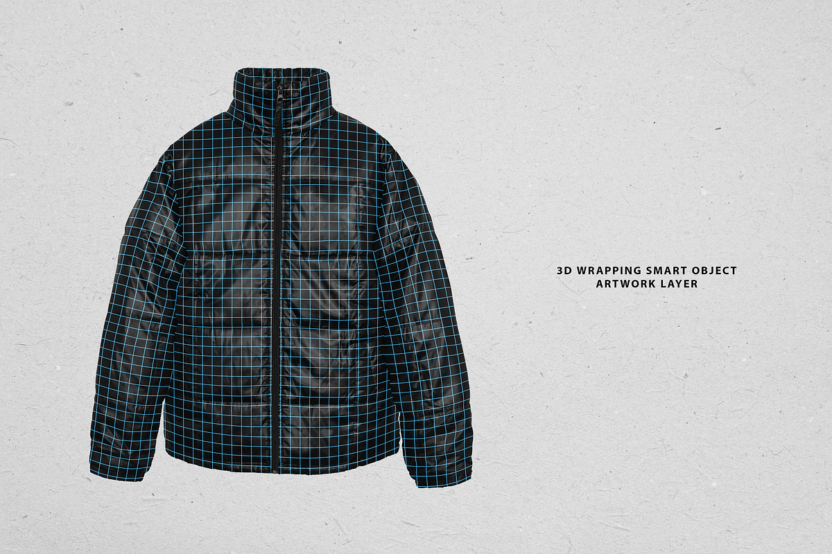 Realistic Puffer Jacket Mockup, a Hoody Mockup by Uncentrifuged Pressure