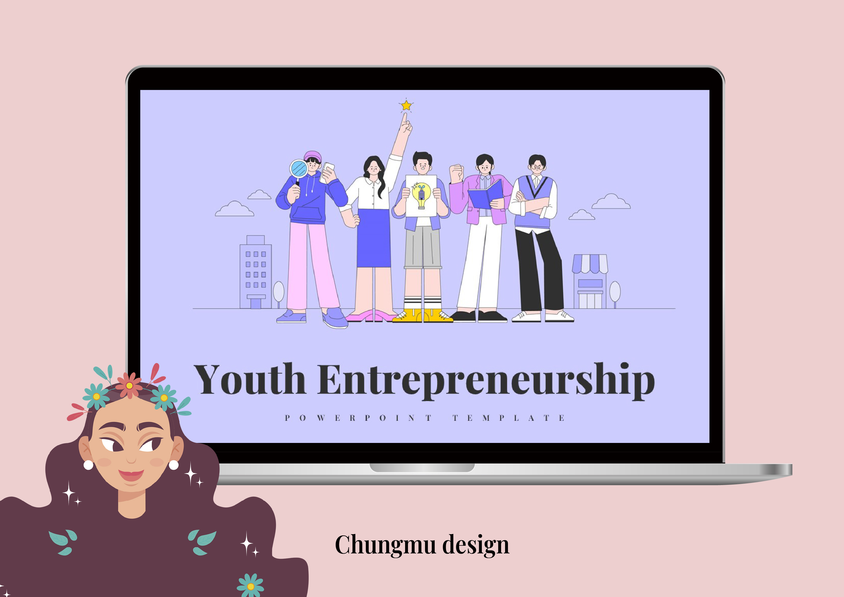 youth entrepreneurship ppt template, a Presentation Template by ...