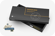 Black Paper Box Mockup, a Packaging Mockup by Reformer Mockup