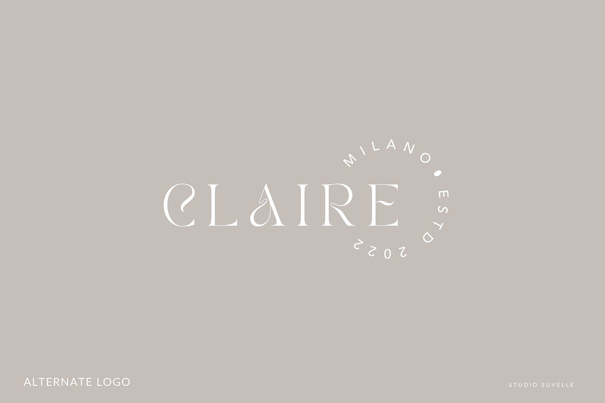 CLAIRE Logo Kit, a Branding & Logo Template by Studio Suvelle