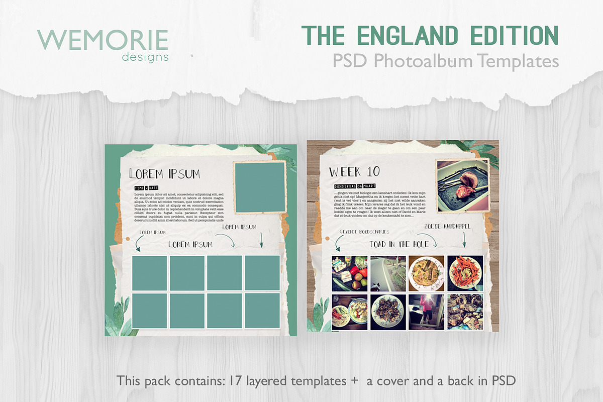 Square Photoalbum Template Scrapbook, a Magazine Template by Wemorie ...