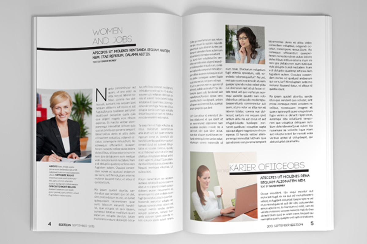 A5 Magazine Template, a Magazine Template by DesignCorner