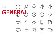 60 General UI icons | Outline Icons ~ Creative Market