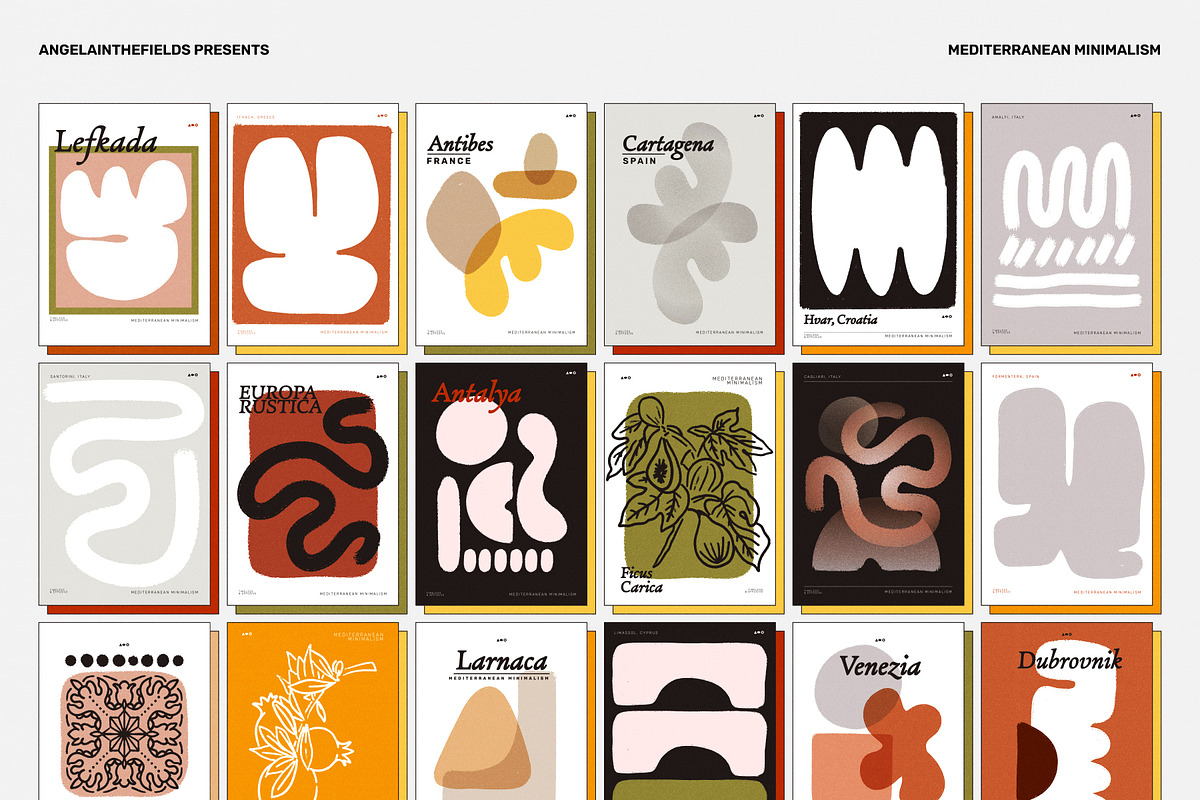 Mediterranean Minimalism Objects, an Object Graphic by angelainthefields