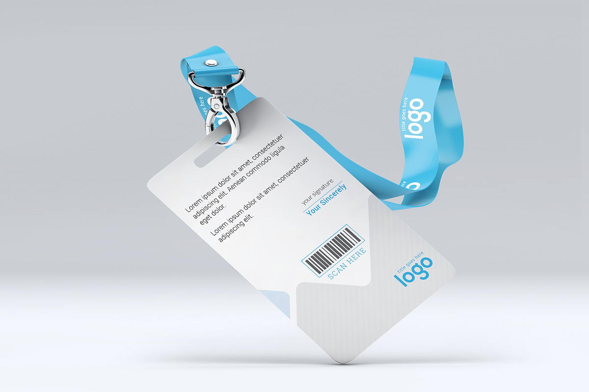Blue ID Card, a Stationery Template by ZAAS