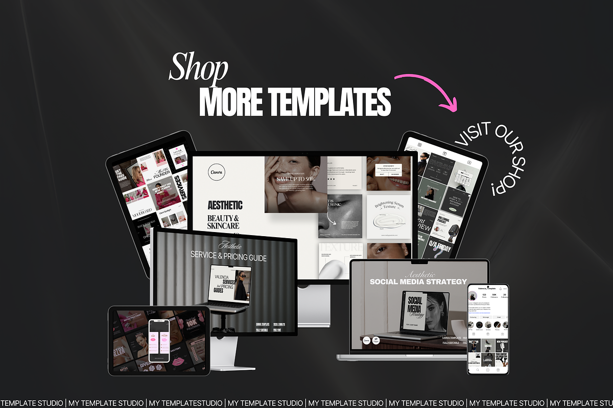 Instagram social media manager template