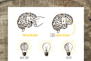 Brain storm. Turn on the brain., an Object Graphic by DOBROGRAPH