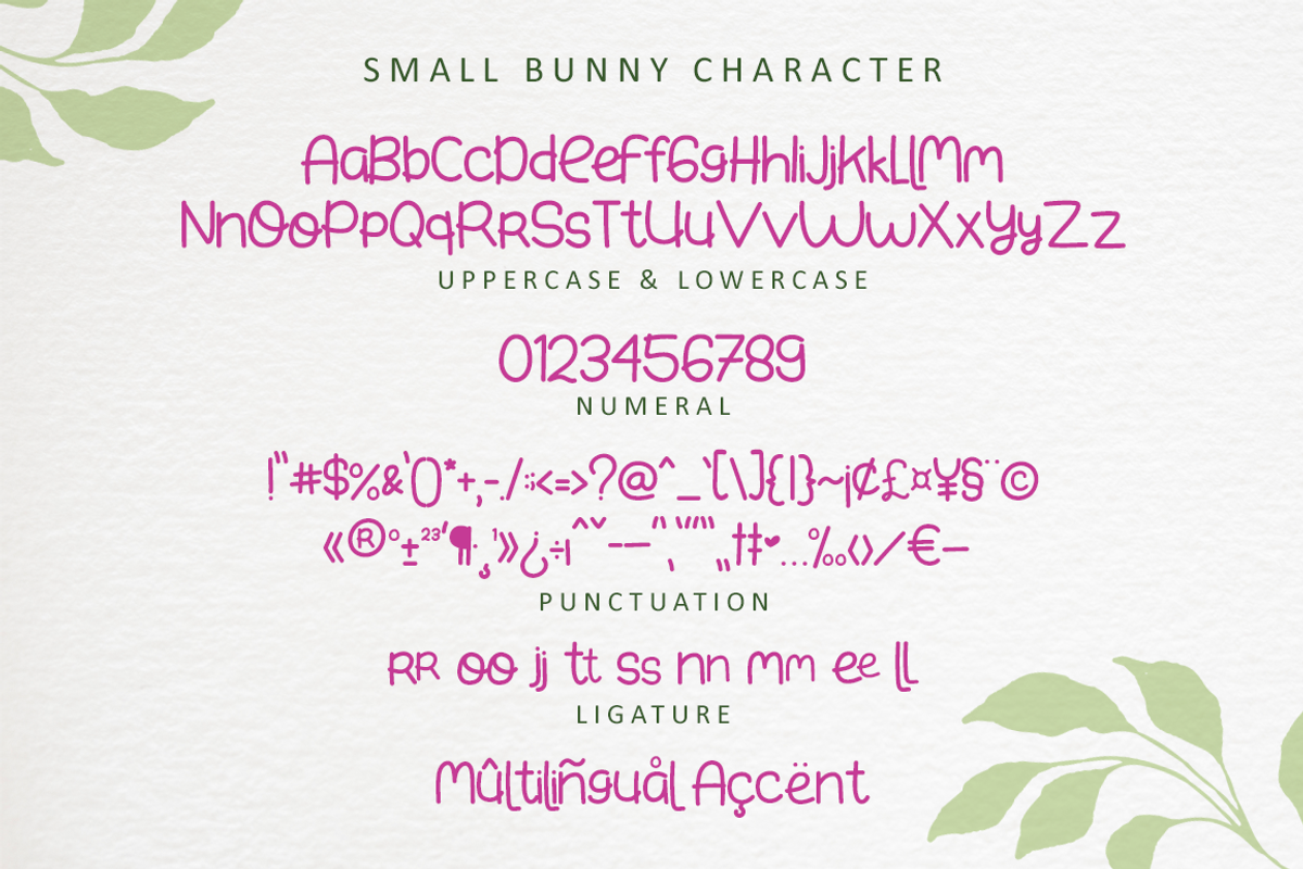Small Bunny - Display Font