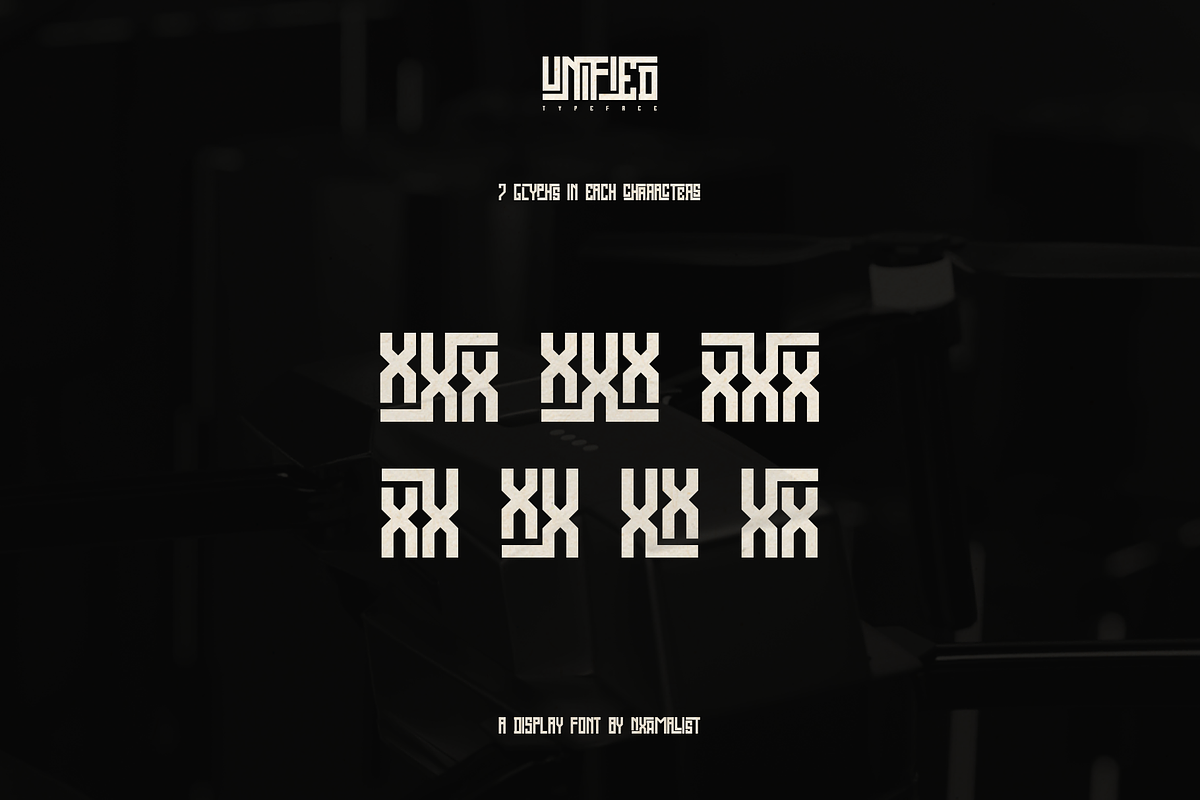 UNIFIED TYPEFACE BY NXRMALIST